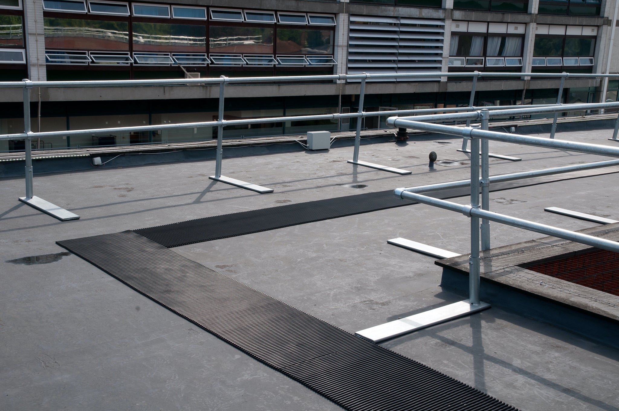 Crossgrip PVC: Roof walkway matting | Matting Ltd